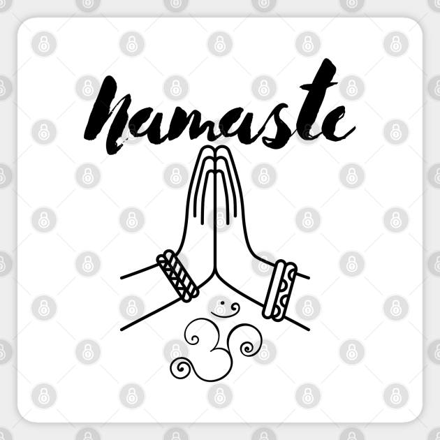 Namaste Pranam - Namaste Pranam - Sticker | TeePublic