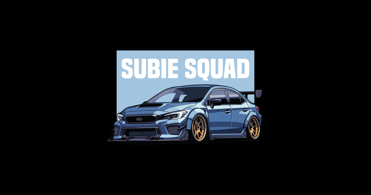 Impreza WRX Car Art - Subaru STI Widebody Modified JDM Car - Impreza ...