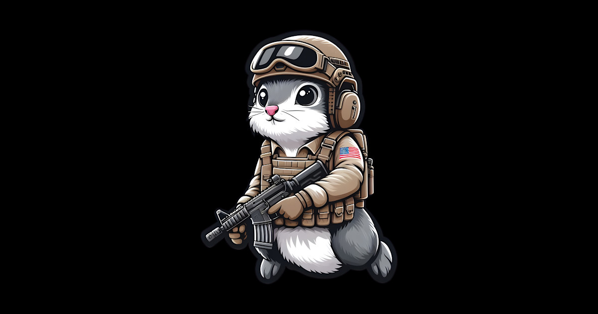 Tactical Squirrel - Squirrel - Sticker | TeePublic