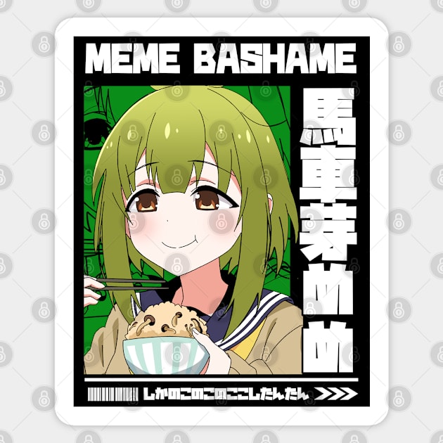 Meme Bashame Feasting - Anime And Manga - Sticker | TeePublic