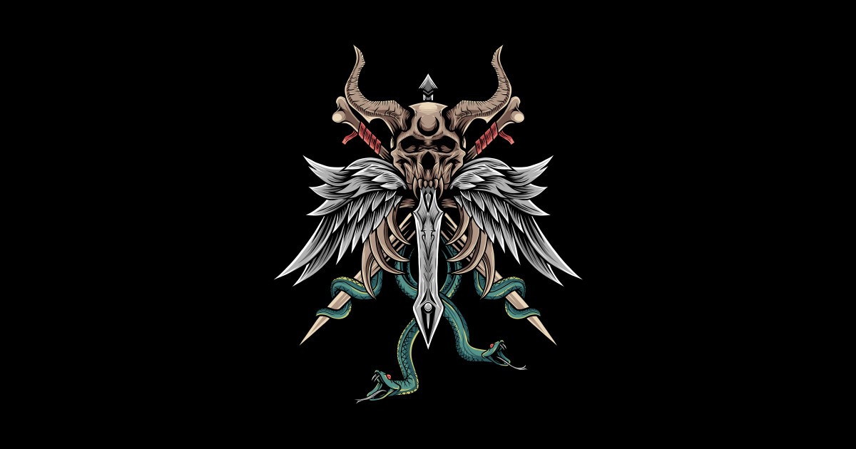 Beast Skull Dark Artwork - Skull - Posters and Art Prints | TeePublic