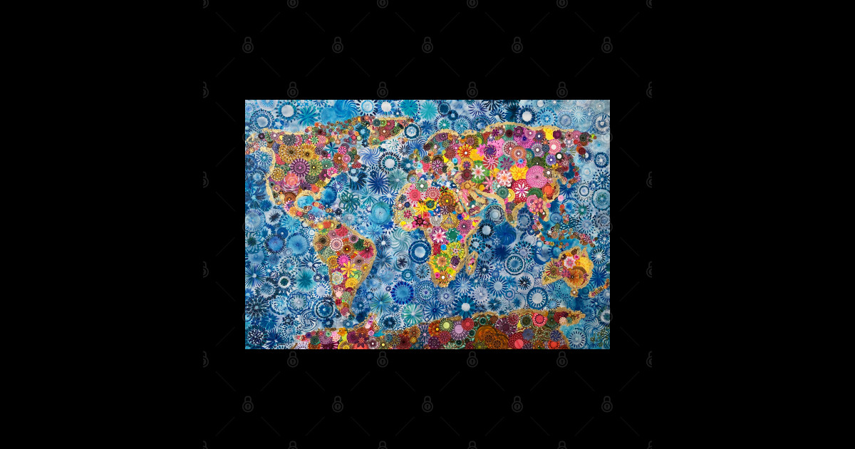 Spirograph World Map, the sequel: a Patterned Spirograph Collage ...