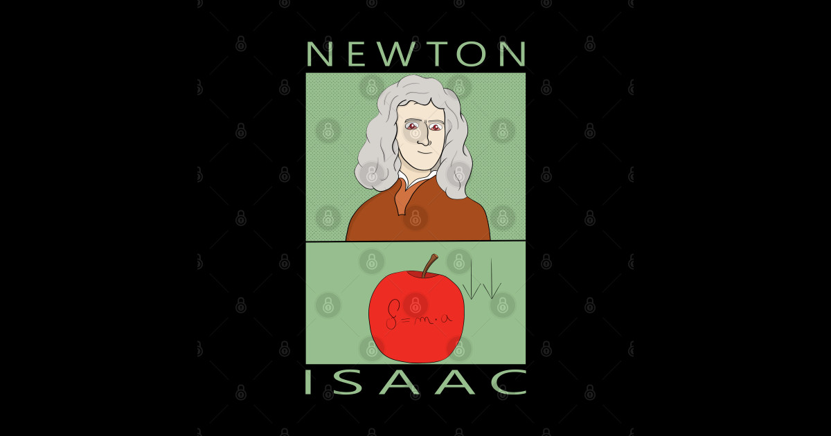 Isaac Newton - Science Lover - Sticker | TeePublic
