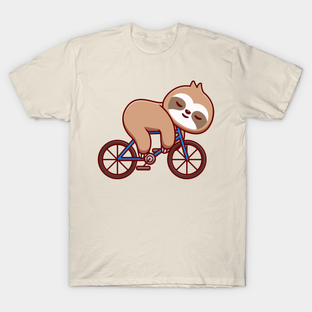 Cute Sloth Sleeping On Bike Cartoon - Cute Sloth Sleeping On Bike ...