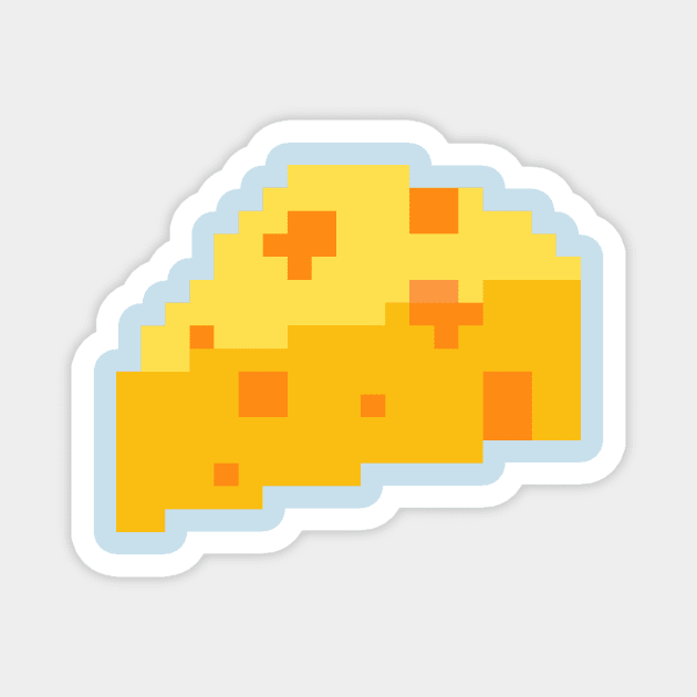 Cheese Pixel Art - 10x10 - Magnet | TeePublic