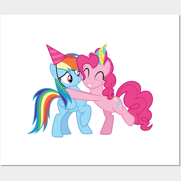 Party Rainbow and Pinkie hug - My Little Pony - Posters and Art Prints ...