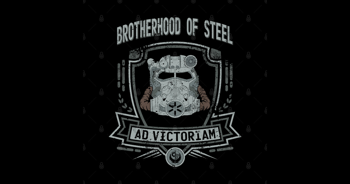 BROTHERHOOD OF STEEL (AD VICTORIAM) - Fallout - Sticker | TeePublic
