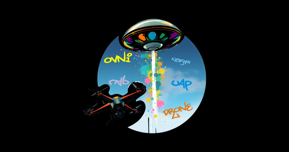 Drone Ovni UAP - Drone - Sticker | TeePublic