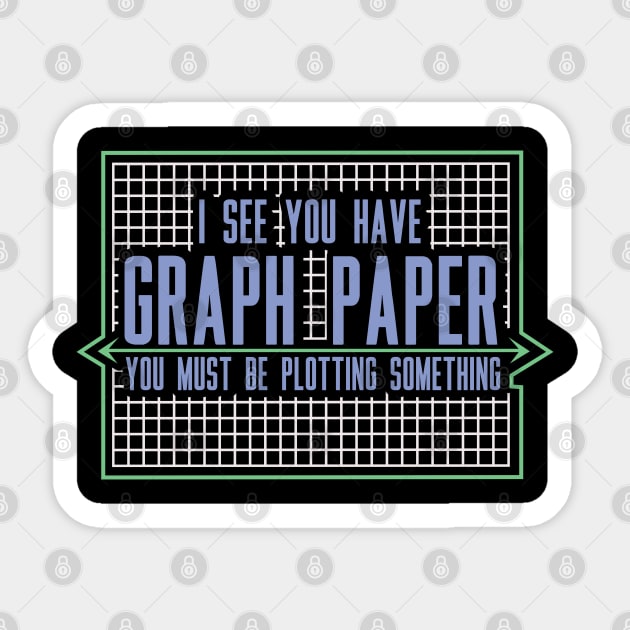 Graph paper - Maths - Sticker | TeePublic
