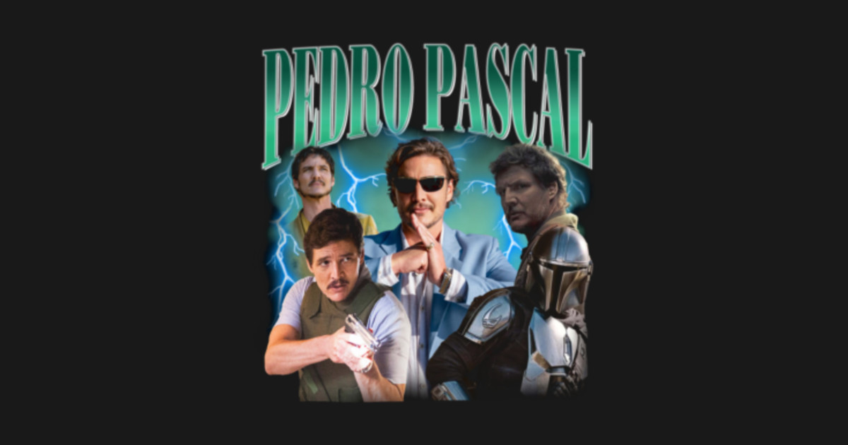 Pedro Pascal Retro Collage By Duitan Ward - Pedro Pascal - T-Shirt ...