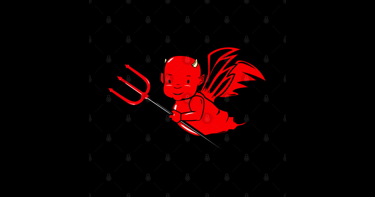 Little Devil flying - Devil - Sticker | TeePublic