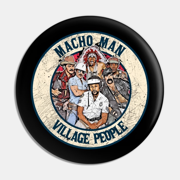 Retro Style Fan Art Design Village People // vintage Macho Man ...