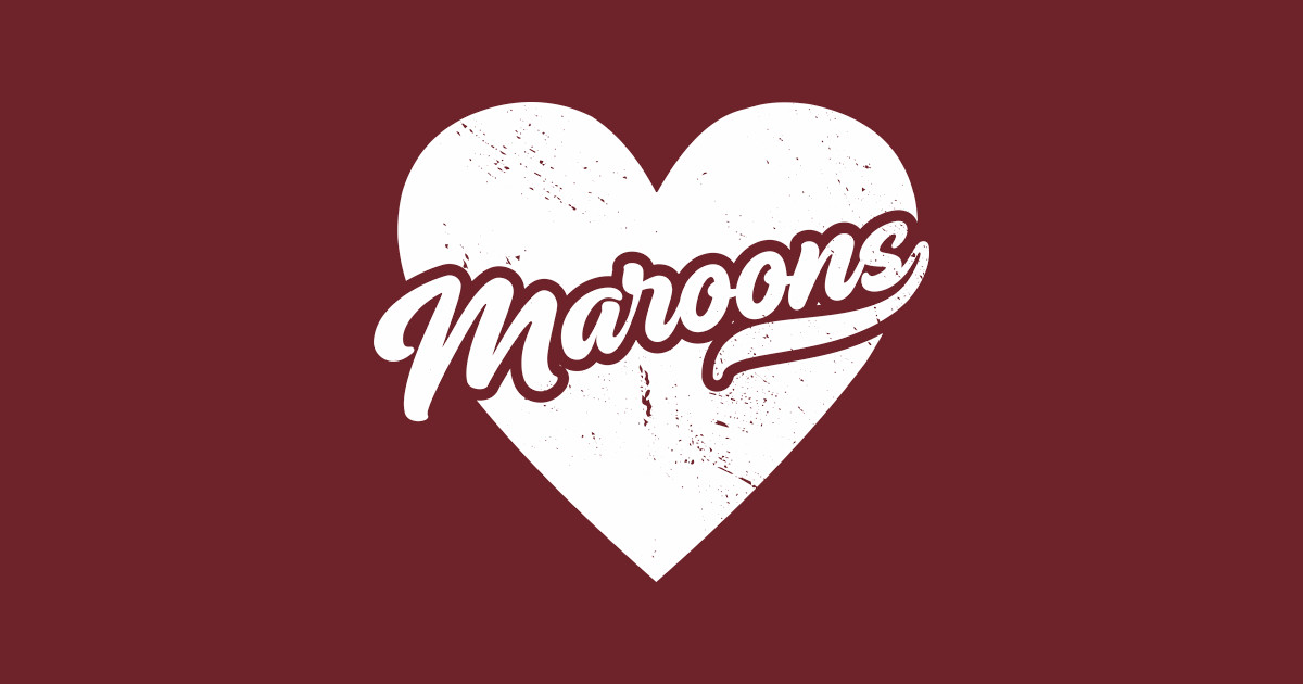 Vintage Maroons School Spirit // High School Football Mascot // Go ...