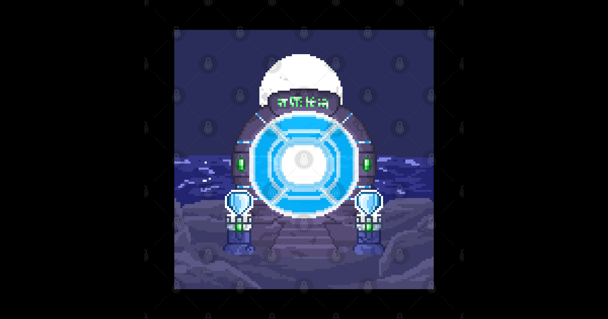 Pixel Art Ancient Gate - Pixel Art - Posters and Art Prints | TeePublic