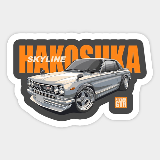 HAKOSUKA SKYLINE NISSAN GTR - Hakosuka Skyline Nissan Gtr - Sticker ...