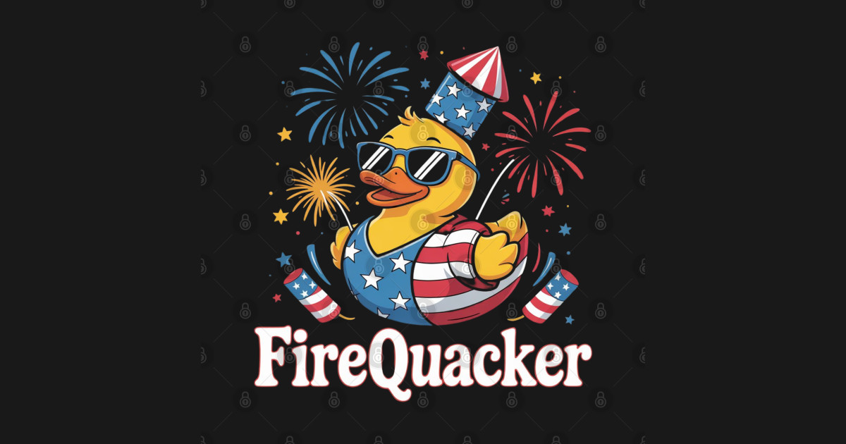 4th of July Duck Firequacker Patriotic Fourth of July Funny - 4th Of ...