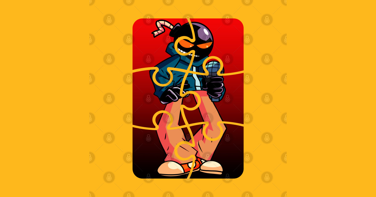 Fnf whitty character Puzzle - Fnf Sticker - T-Shirt | TeePublic