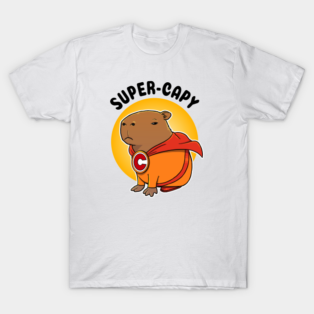 Super-Capy Capybara Superhero - Capybara - T-Shirt | TeePublic