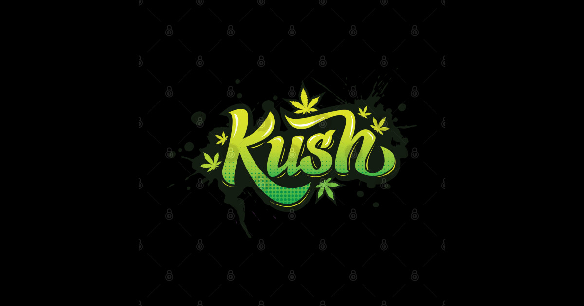 Kush Neon Green Gradient - Weed - Sticker | TeePublic