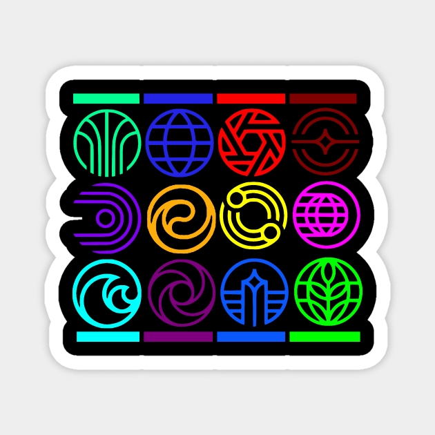 EPCOT Logos - Epcot Logos - Magnet | TeePublic