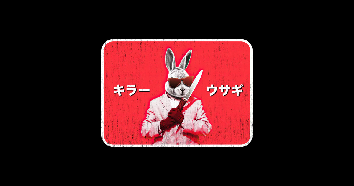 Rabbit Assassin - Rabbit - Sticker | TeePublic