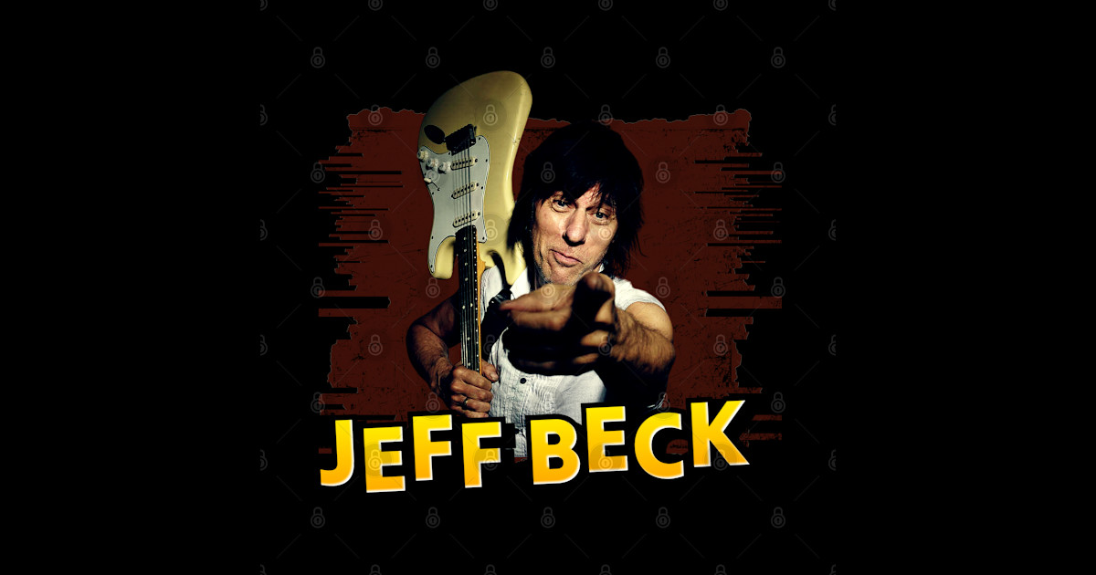 Jeff Beck - 80s Rock Style - Jeff Beck - Sticker | TeePublic