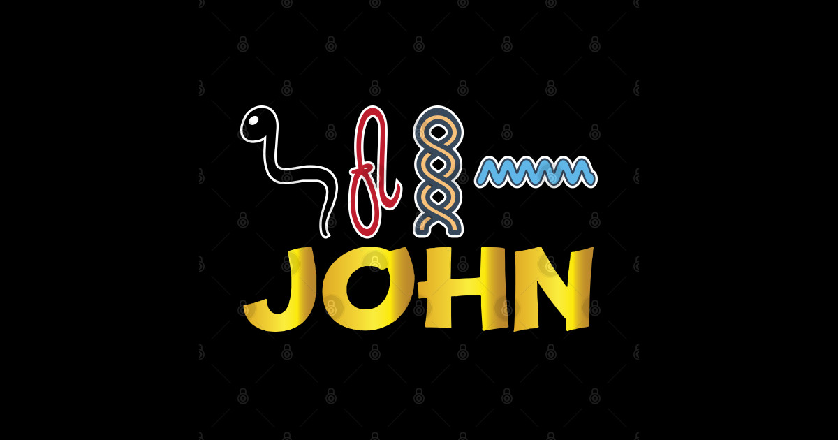 JOHN-American names in hieroglyphic letters-JOHN, name in a Pharaonic ...
