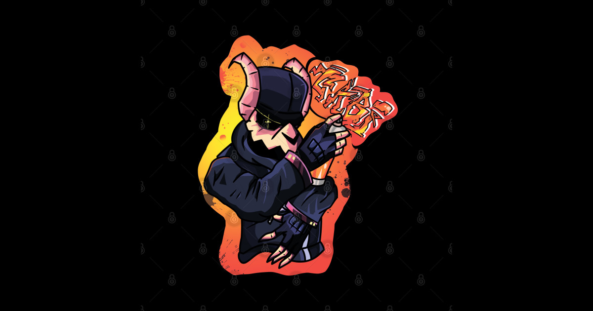 Fnf cool tabi graffiti art - Tabi - Magnet | TeePublic