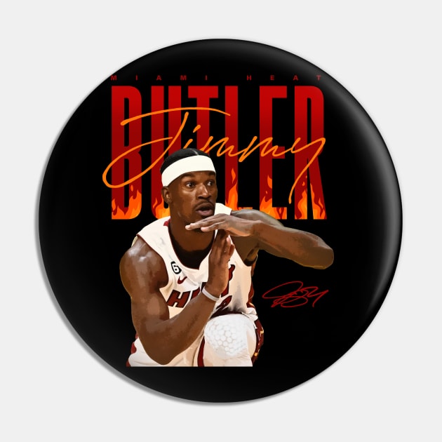 Jimmy Butler Timeout - Jimmy Butler Miami Heat - Pin | TeePublic