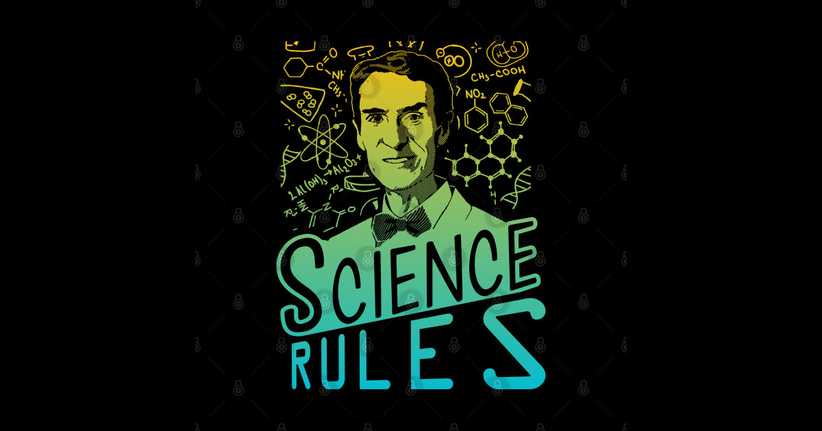 Science Rules - Science - Sticker | TeePublic