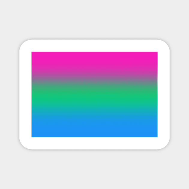 Polysexual Pride Flag Gradient - Flag - Magnet | TeePublic