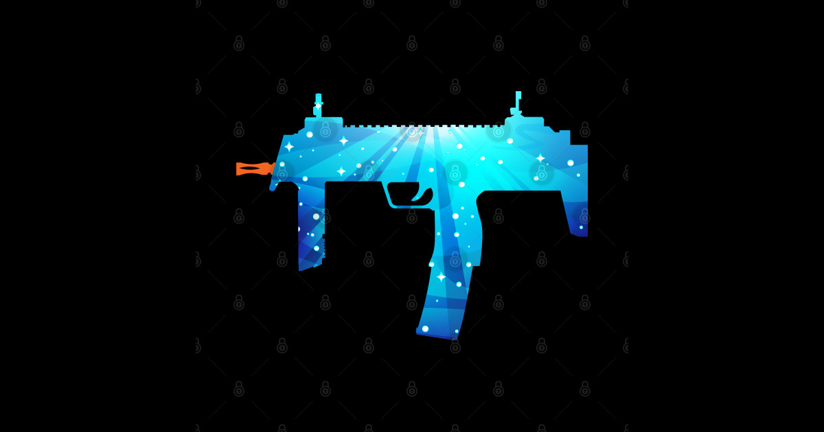 Deep Sea Galaxy MP-7 Airsoft Design - Mp 7 Airsoft - Sticker | TeePublic