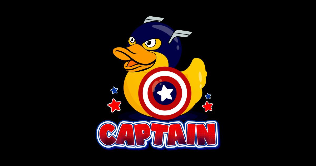 Captain Rubber Duck - Captain Rubber Duck - Sticker | TeePublic