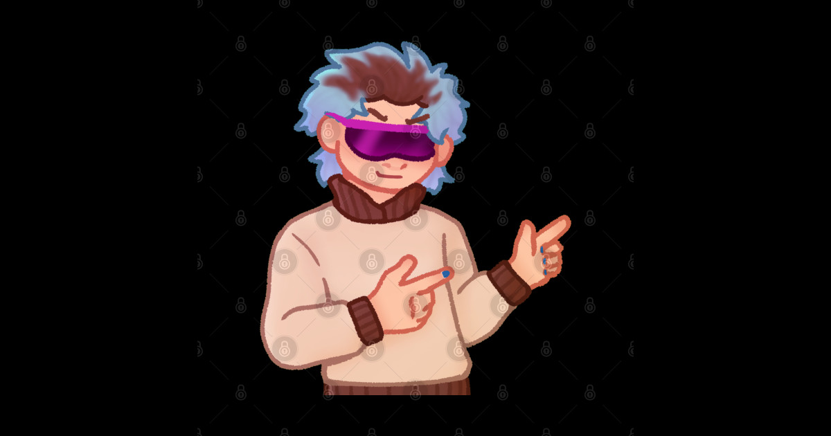 Human Gumball Watterson (as Zach) - Tawog - Sticker | TeePublic