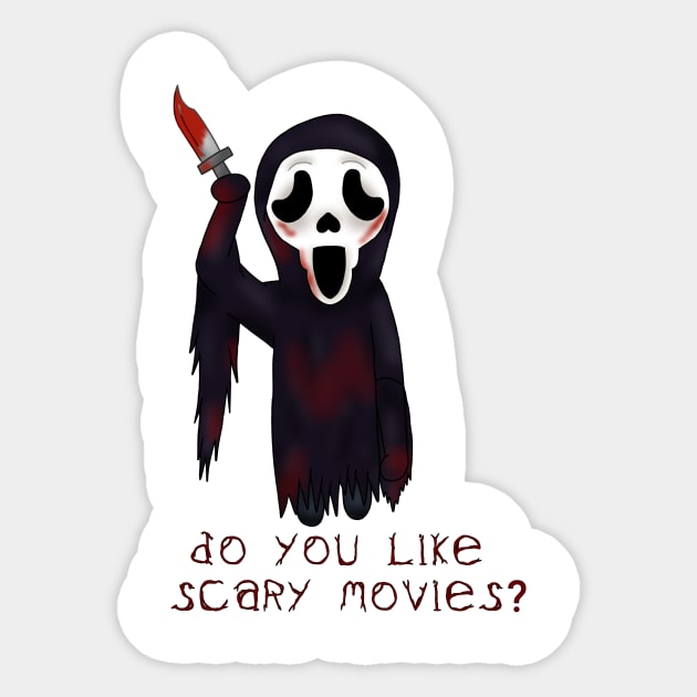 Ghostface Quote - Scream - Sticker | TeePublic