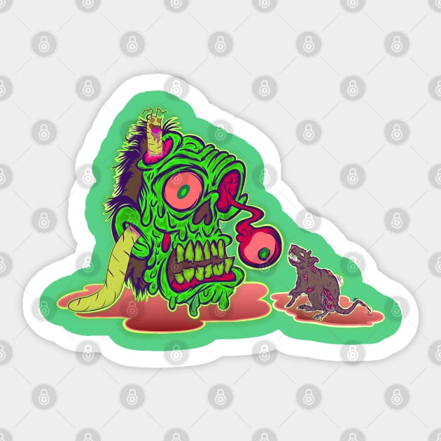 Zombie and Rat - Zombie - Sticker | TeePublic
