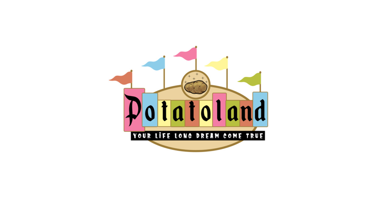 Potatoland Retro Sign - Potatoland Retro Sign - T-Shirt | TeePublic