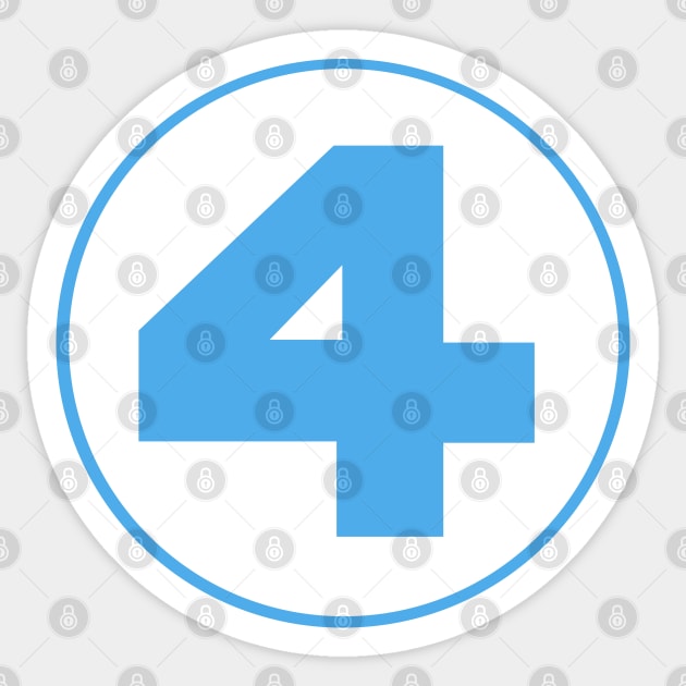 Fantastic Four Logo - Fantastic Four - Sticker | TeePublic