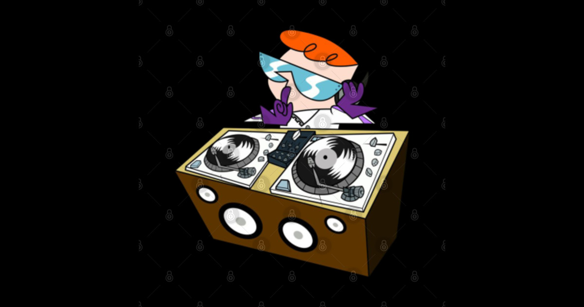 Dexter's Lab DJ Genius - Dexter Laboratory - Sticker | TeePublic