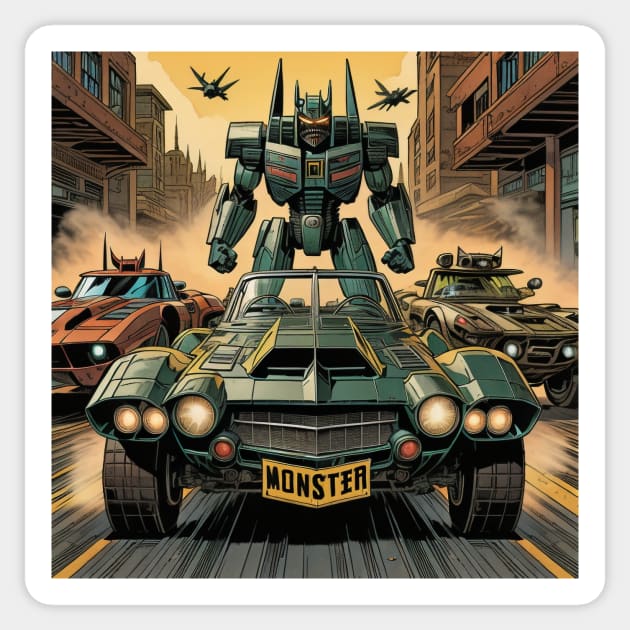 Transformer car - Car - Sticker | TeePublic