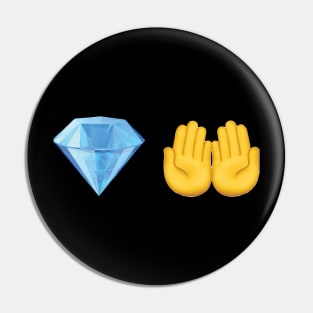 Wallstreetbets Wsb Logo Diamond Hands Pins and Buttons for Sale | TeePublic