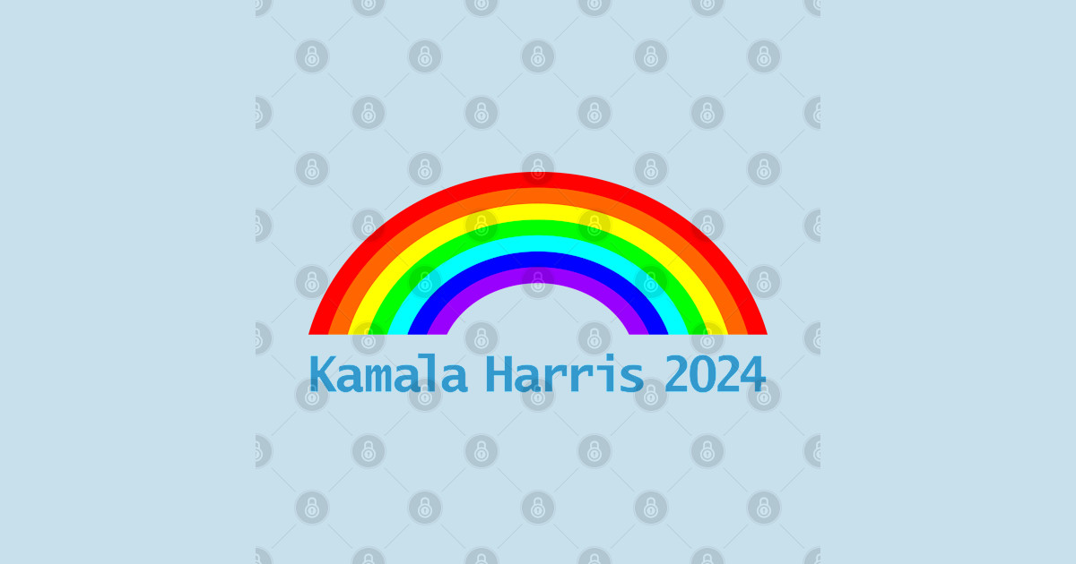 Kamala Harris Rainbow - Kamala Harris - T-Shirt | TeePublic