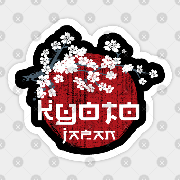 Kyoto City Japan Vintage - Kyoto City - Sticker | TeePublic