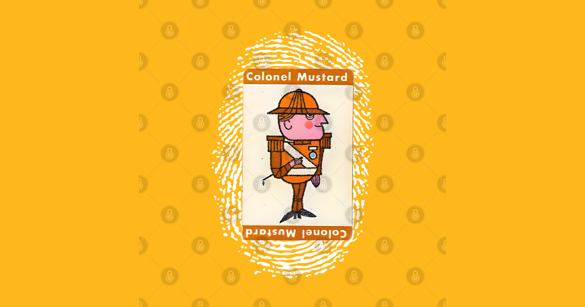 Colonel Mustard from the Clue Board Game - Colonel Mustard - T-Shirt ...