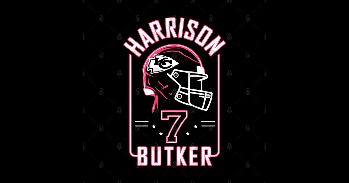 harrison butker NEON - Harrison Butker - Sticker | TeePublic