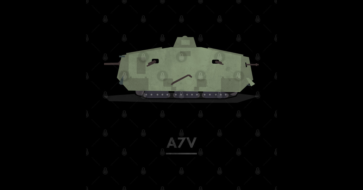 TANK A7V - Tank - Sticker | TeePublic