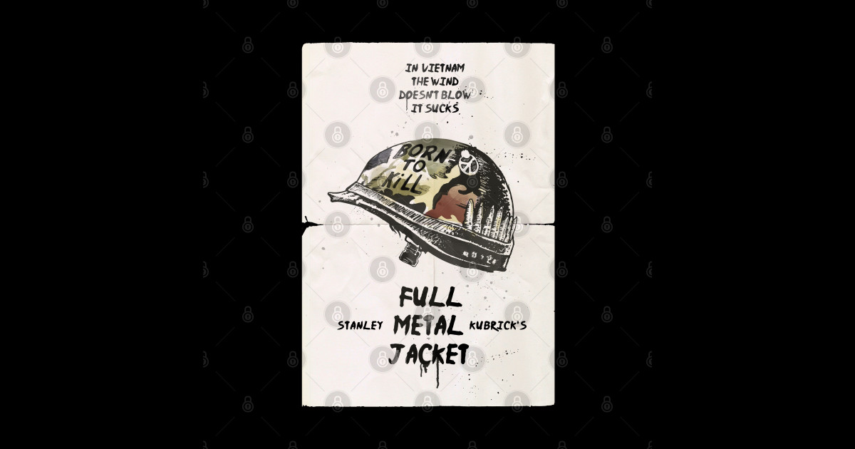 Full metal jacket movie art inspired - Full Metal Jacket - Sticker ...