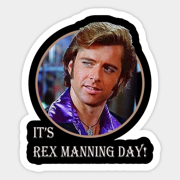 REX MANNING retro - Retro - Sticker | TeePublic