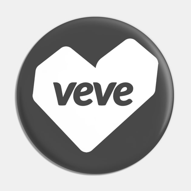 VeVe Collectible New Heart Logo 2023 - Veve Logo - Pin | TeePublic