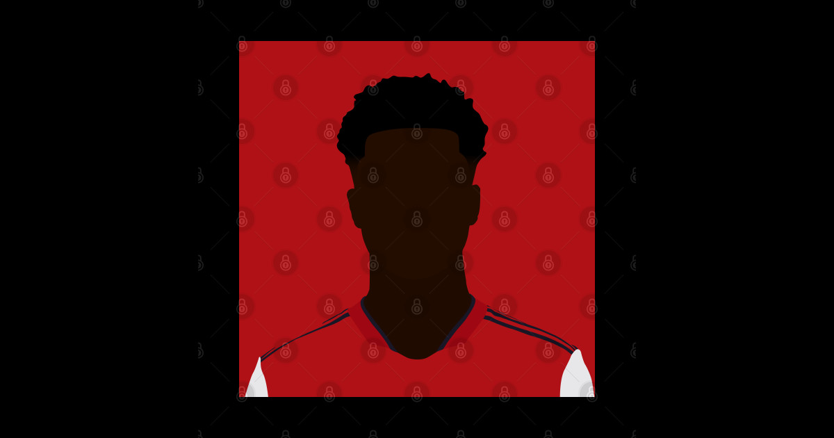 Bukayo Saka Minimalistic Face Art - Bukayo Saka - Sticker | TeePublic